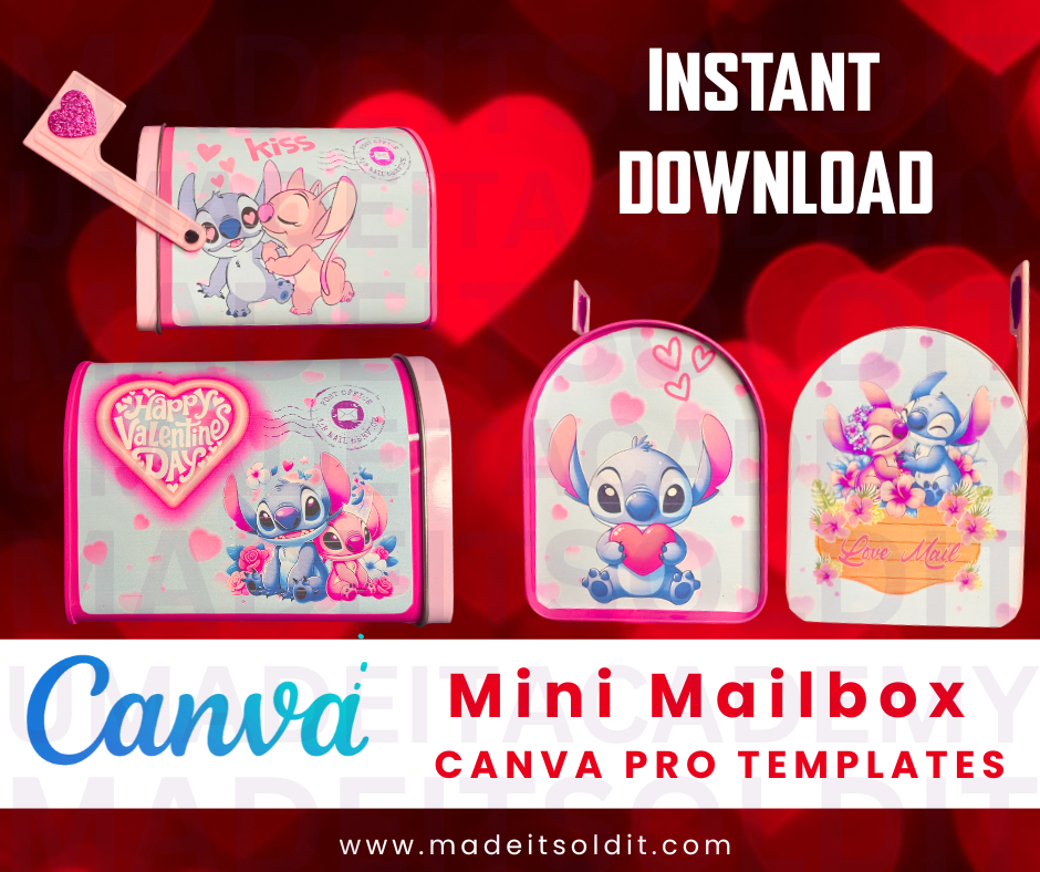 MINI LOVE MAILBOX TEMPLATE – Made It Sold It
