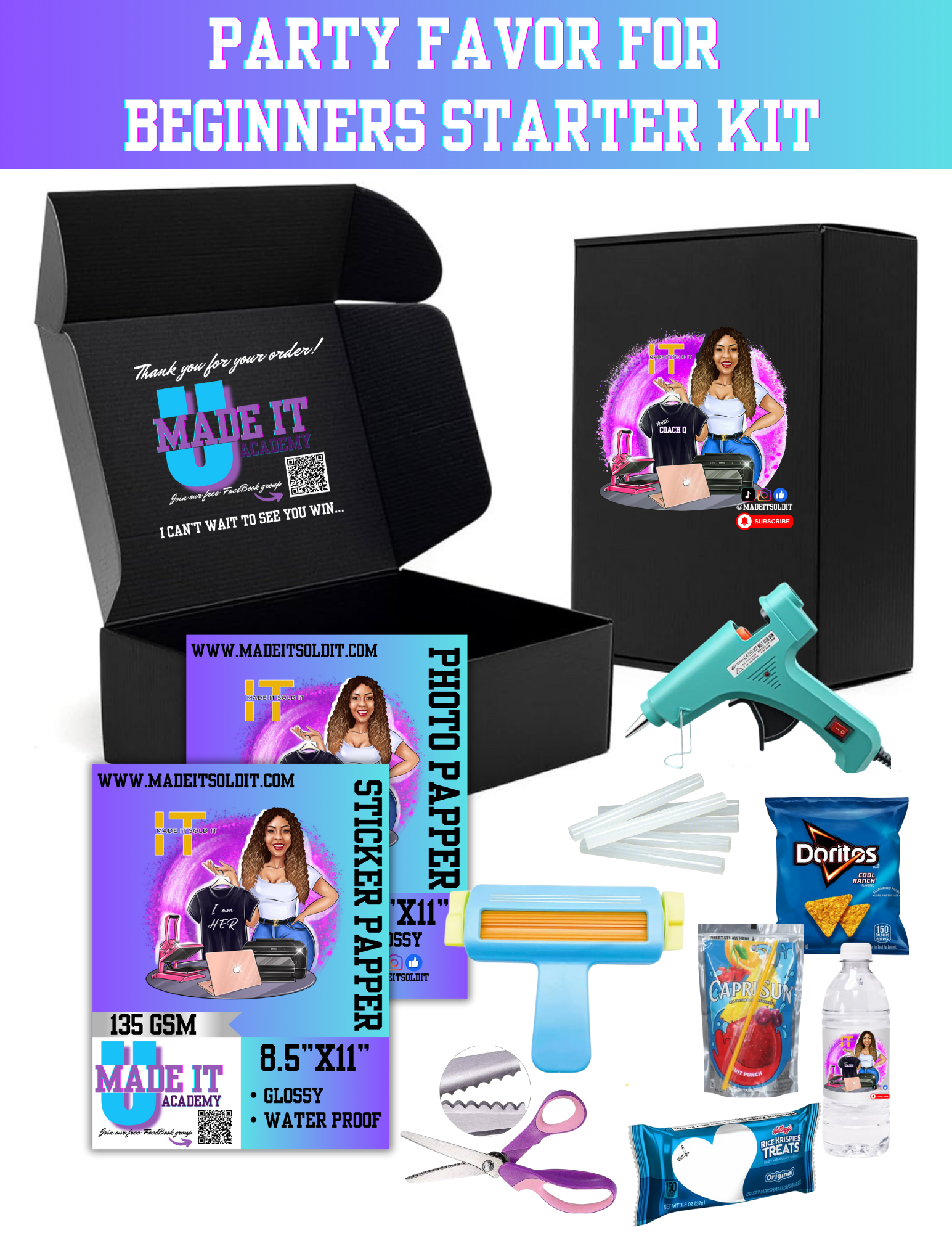 PARTY FAVOR FOR BEGINNERS KIT – Made It Sold It