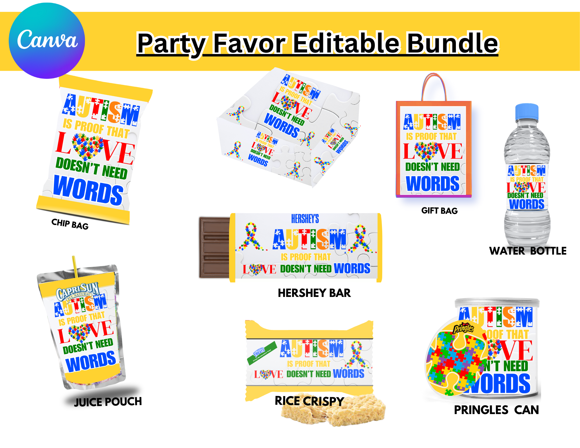 AUTISM PARTY FAVOR BUNDLE – Made It Sold It